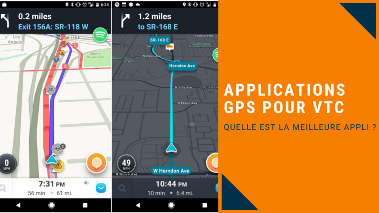 GPS pour chauffeurs VTC - Comparatif de 5 applications GPS